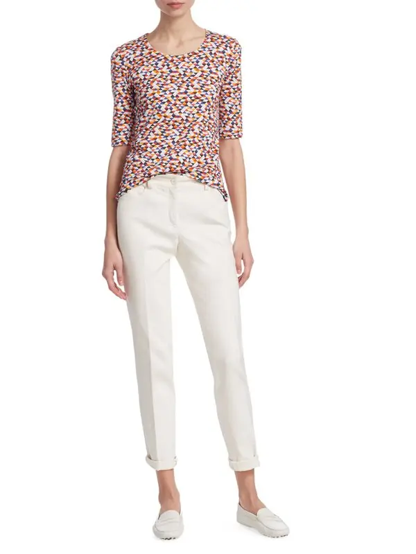 Akris Magda Slim Roll-hem Jeans