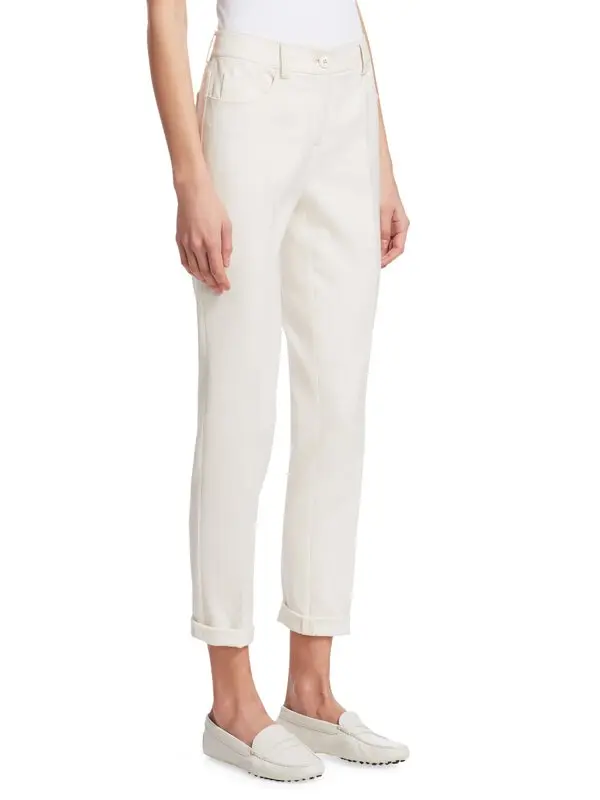 Akris Magda Slim Roll-hem Jeans