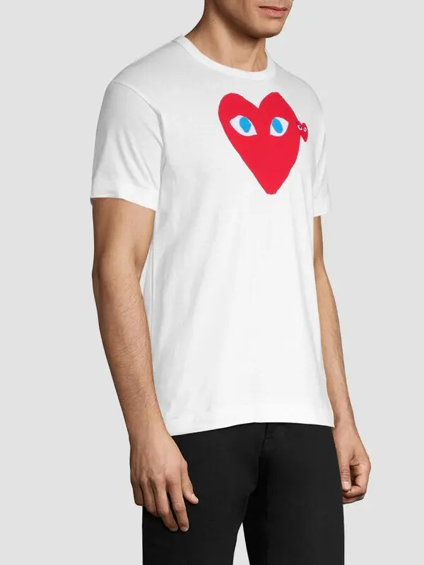 Play Comme Des Garcon Double Heart T-shirt