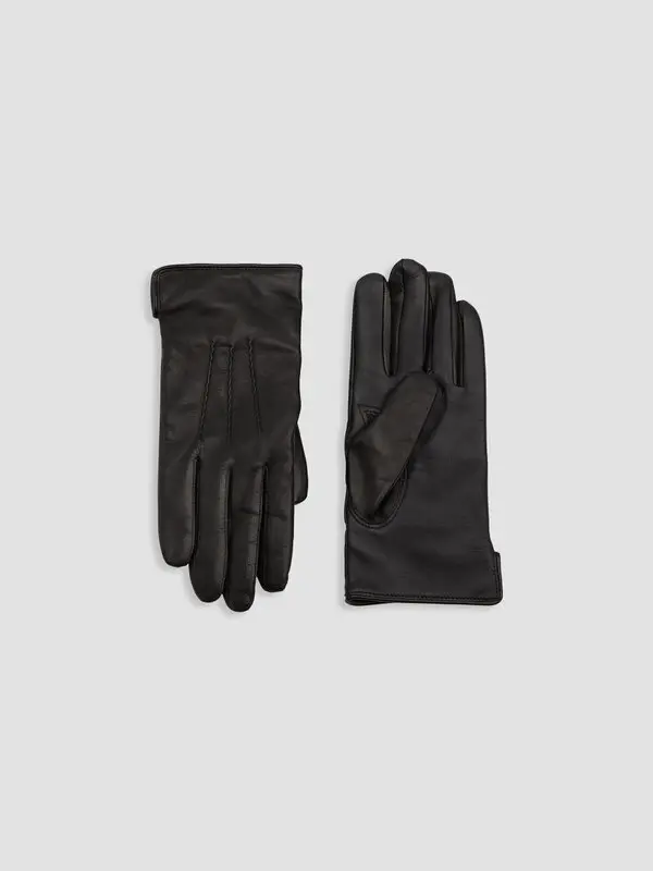 SAKS FIFTH AVENUE Collection Nappa Touch Tech Leather Gloves