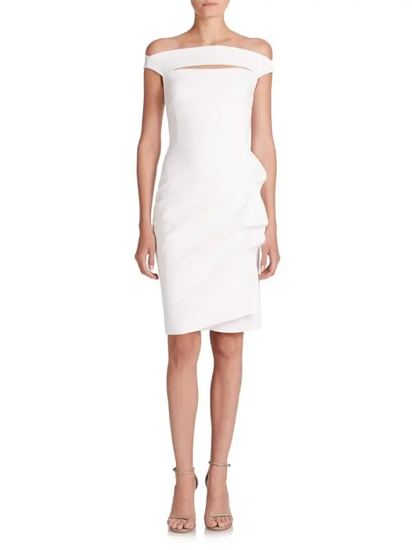 Chiara Boni La Petite Robe Melania Short Off-the-shoulder Dress