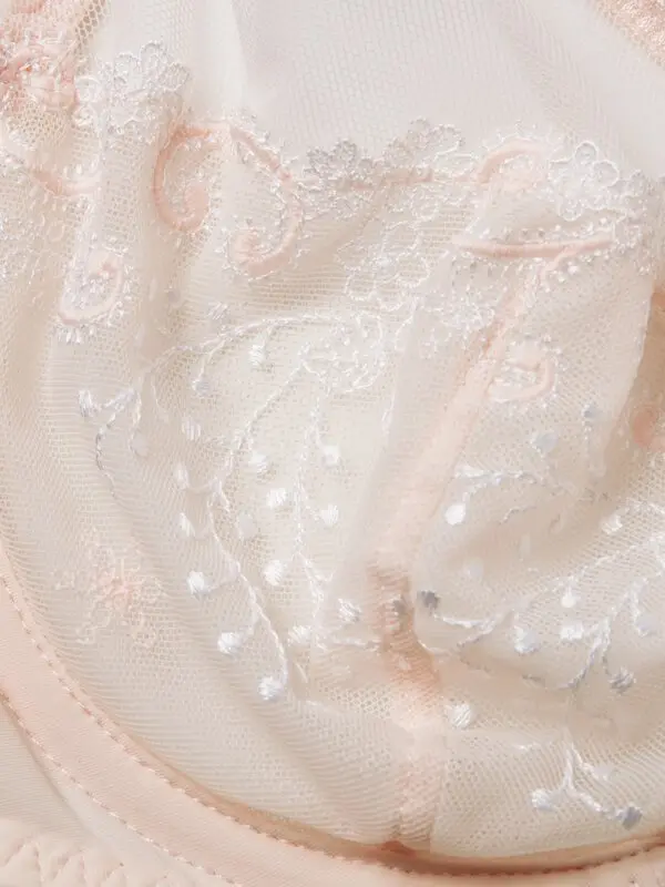 Simone Perele Delice Sheer Plunge Bra - Blush