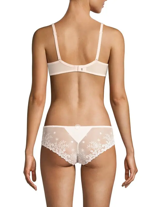 Simone Perele Delice Sheer Plunge Bra - Blush