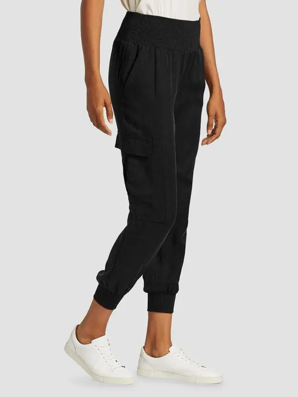 Cinq À Sept Giles Twill Cargo Joggers - Black