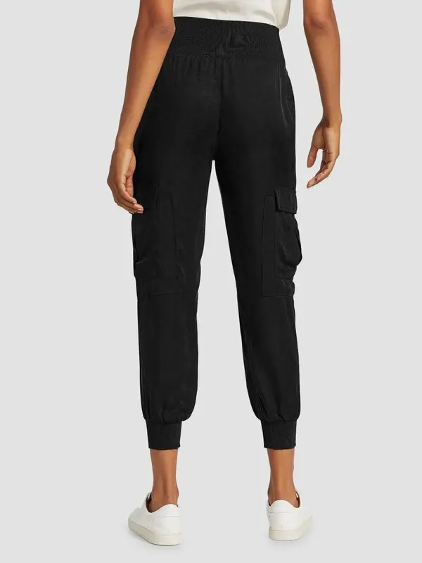 Cinq À Sept Giles Twill Cargo Joggers - Black