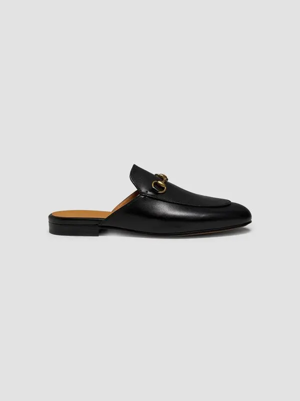 Gucci Princetown Leather Slipper - Black