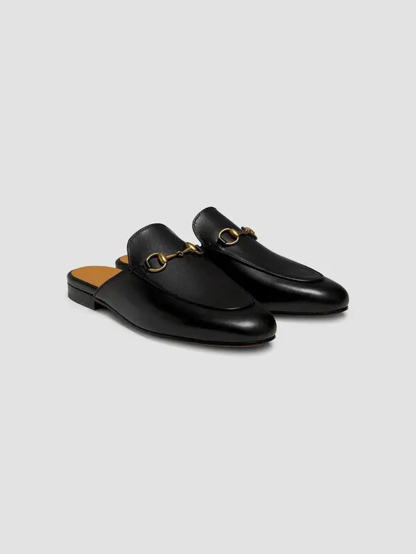 Gucci Princetown Leather Slipper - Black