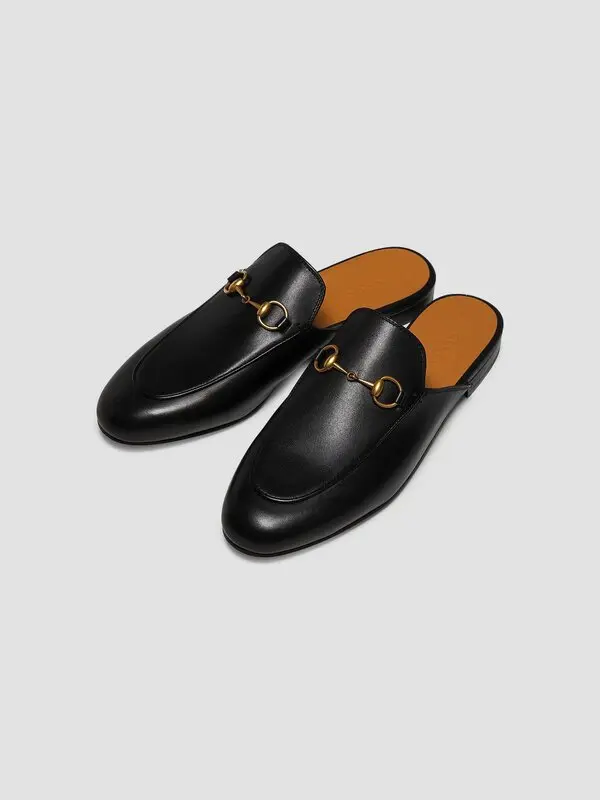 Gucci Princetown Leather Slipper - Black