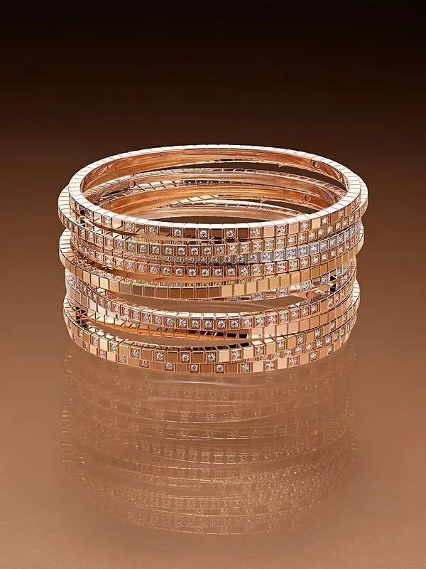 Chopard Ice Cube 18k & 0.33 Tcw Diamond Bangle