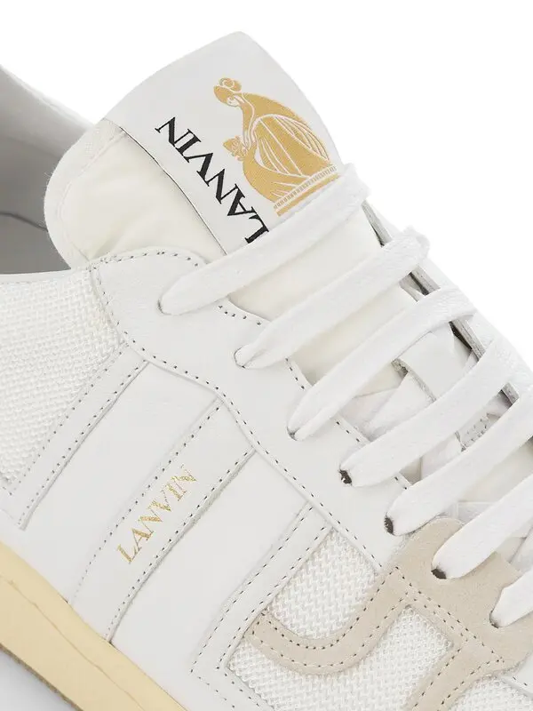 LANVIN Clay Low-top Tennis Sneakers - White