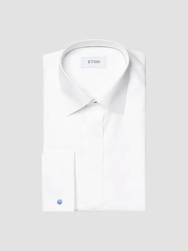 Eton Slim-fit Diamond Weave Formal Dress Shirt
