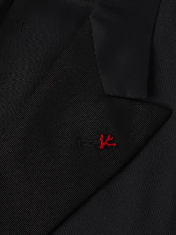 Isaia Sanita Two-button Wool Tuxedo - Navy