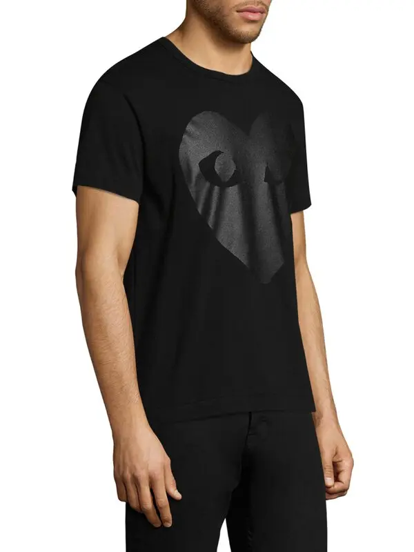 Play Comme Des Garcon Heart Cotton Tee