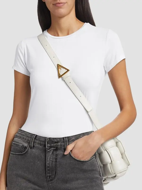 L'Agence Ressi Crewneck Tee - White