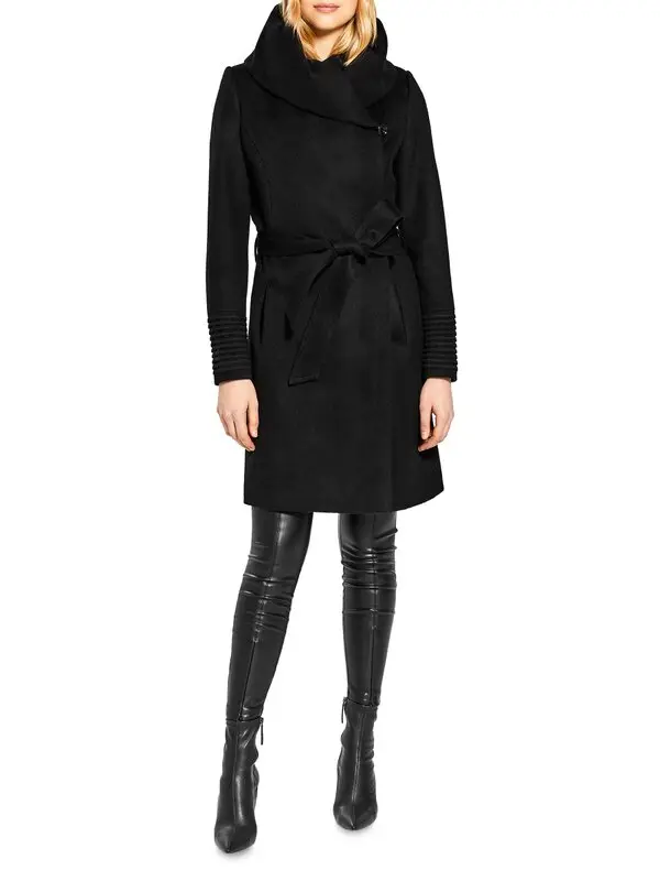Sentaler Hooded Alpaca Wrap Coat