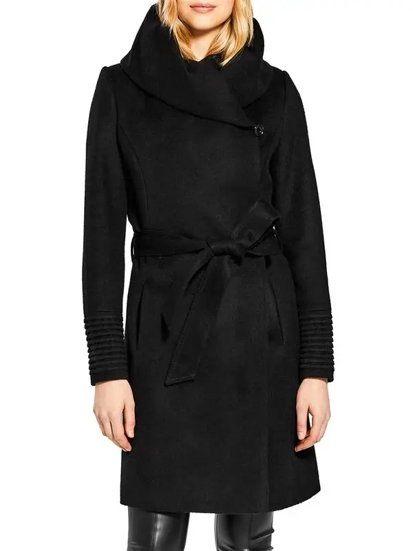 Sentaler Hooded Alpaca Wrap Coat