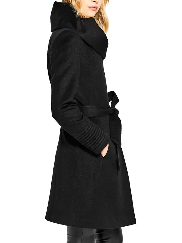 Sentaler Hooded Alpaca Wrap Coat