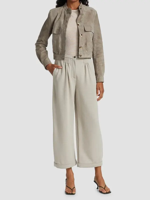 Giorgio Armani Patch-pocket Suede Jacket