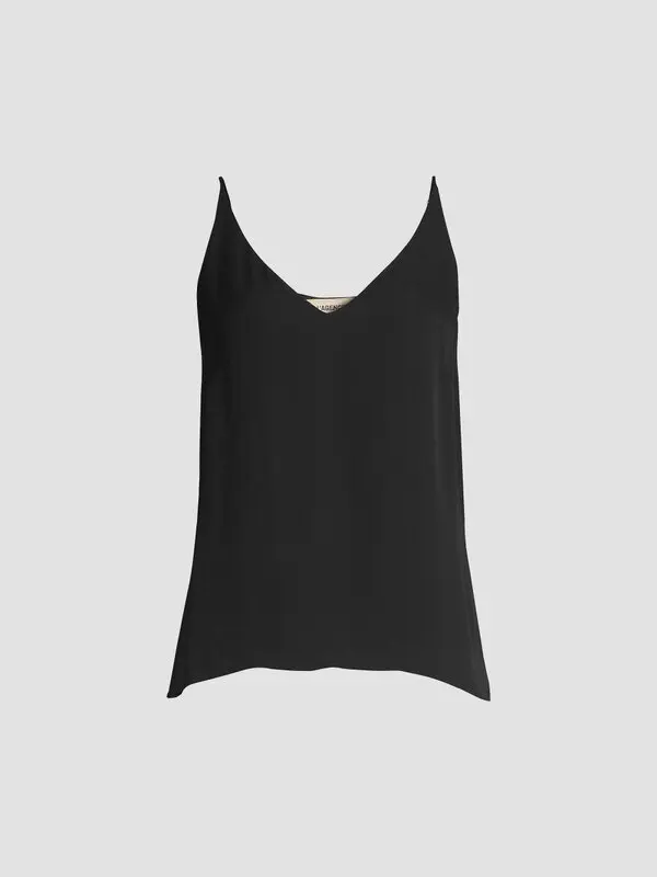L'Agence Gabriella V-neck Tank - Black
