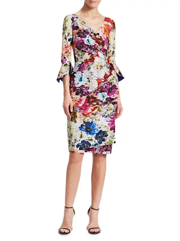Chiara Boni La Petite Robe Triana Floral Wrap Dress