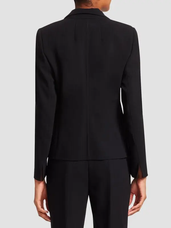 Akris Ocelia Slit Detail Wool Blazer