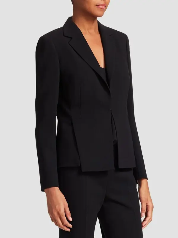 Akris Ocelia Slit Detail Wool Blazer