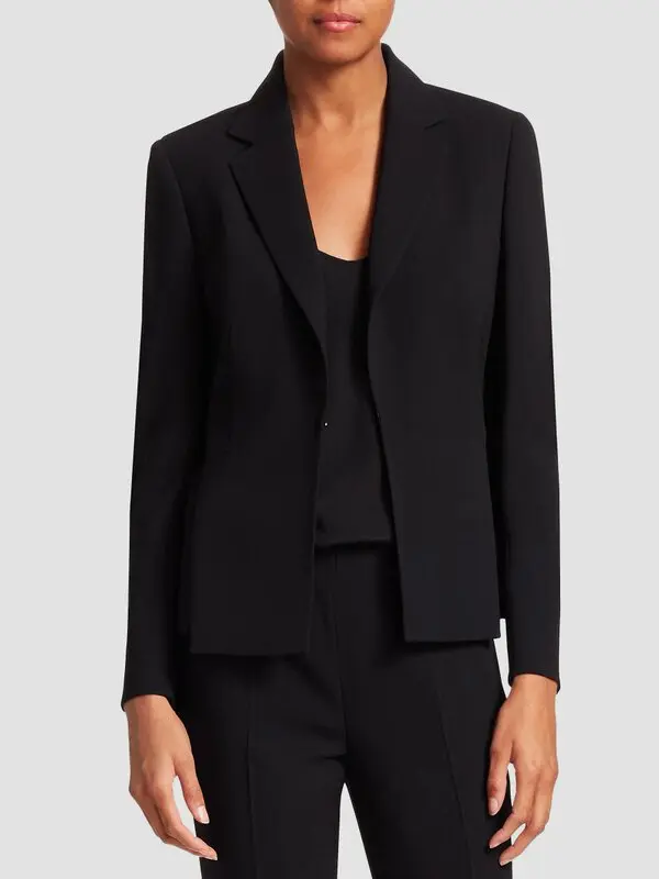 Akris Ocelia Slit Detail Wool Blazer