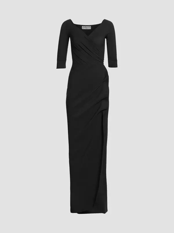Chiara Boni La Petite Robe Florien Ruched Gown - Black
