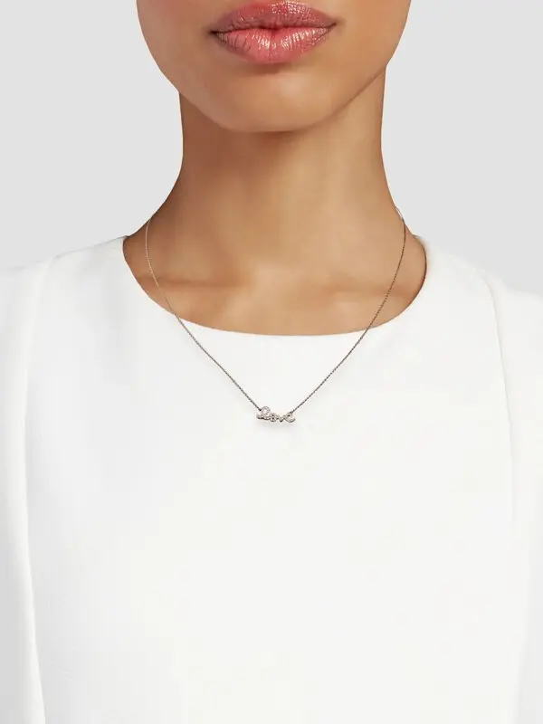 SYDNEY EVAN Words 14k Gold & 0.11 Tcw Diamond "love" Pendant Necklace