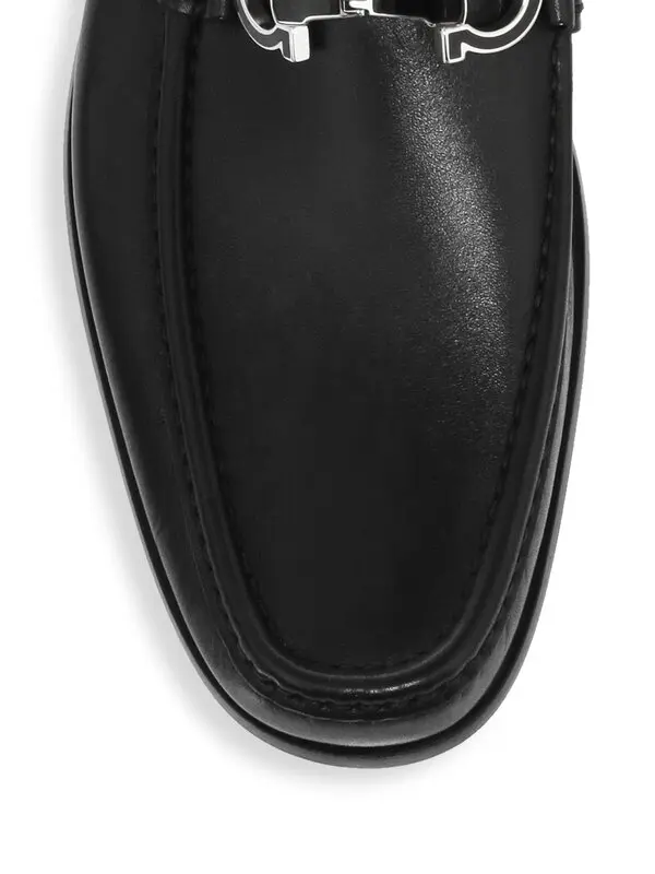 FERRAGAMO Chris Horse-bit Leather Loafers