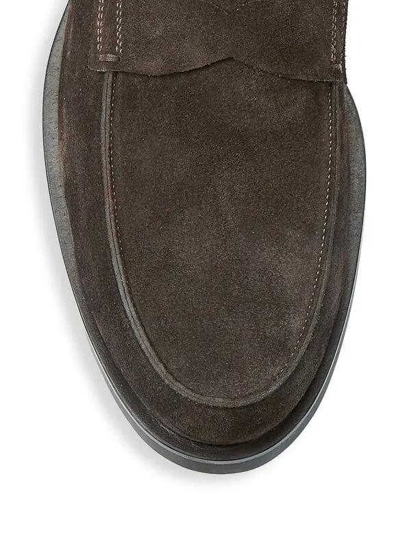 TOD'S Suede Penny Loafers