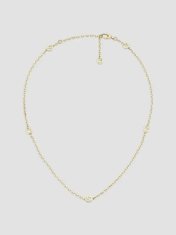 Gucci Interlocking G Necklace In Yellow