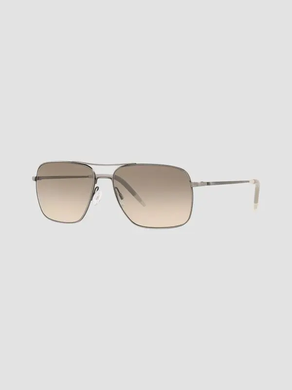 Oliver Spencer Clifton 58mm Aviator Sunglasses - Silver