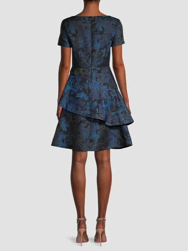 Shani Jacquard Tiered Fit & Flare Dress