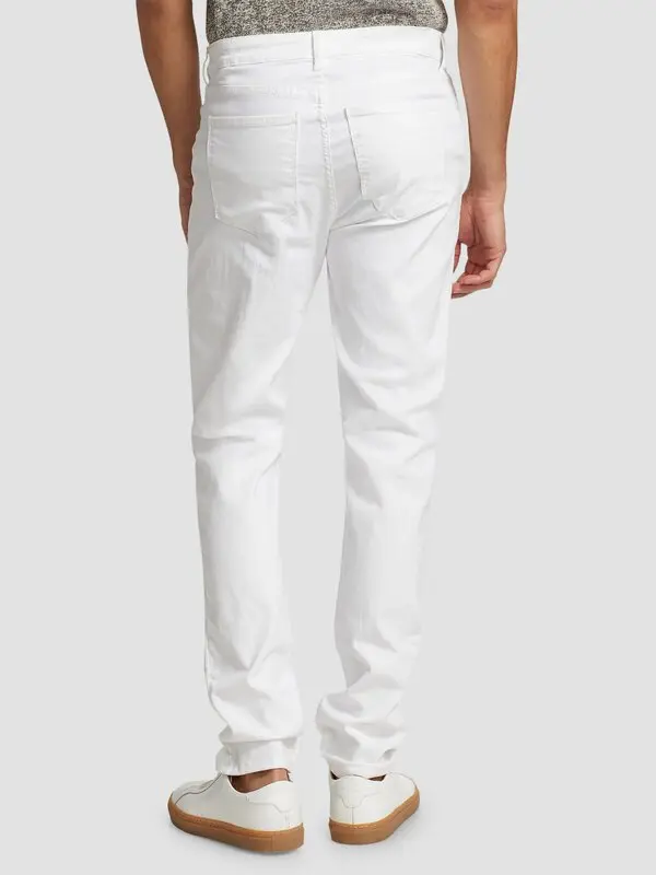Monfrère Brando Stretch Japanese Slim-fit Jeans - White