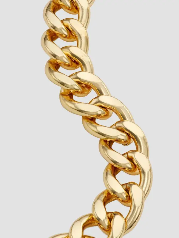 KENNETH JAY LANE 20k Goldplated Curb-link Toggle Collar Necklace