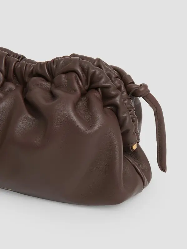 MANSUR GAVRIEL Mini Cloud Leather Clutch - Chocolate