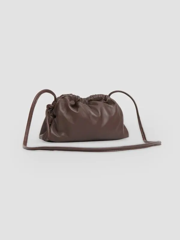 MANSUR GAVRIEL Mini Cloud Leather Clutch - Chocolate