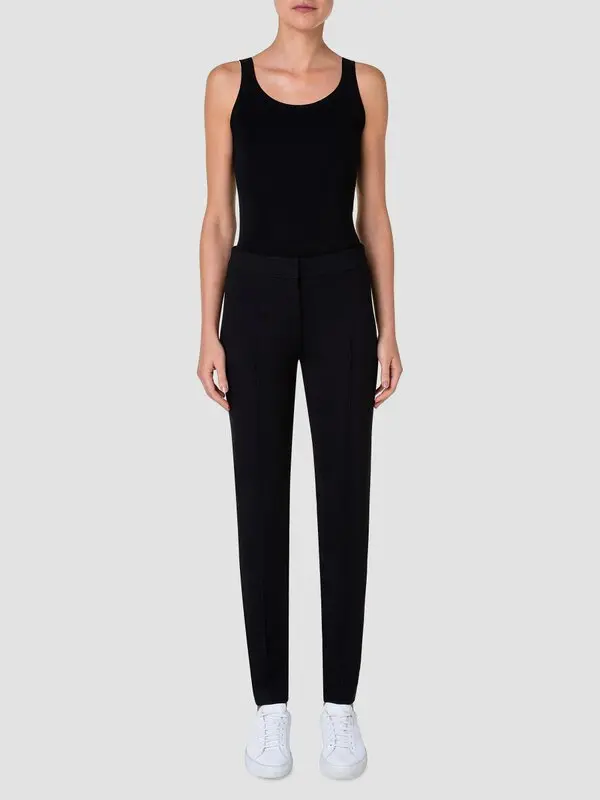 Akris Elets Wool Tank Top - Black