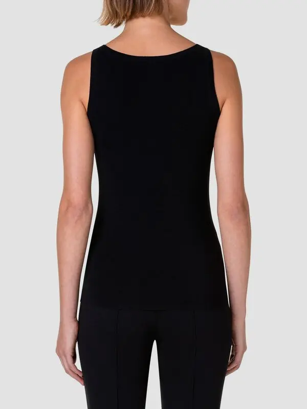 Akris Elets Wool Tank Top - Black