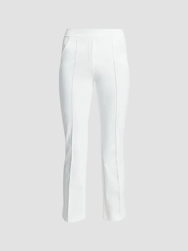 Chiara Boni La Petite Robe Nuccia Stretch Jersey Crop Pants - White