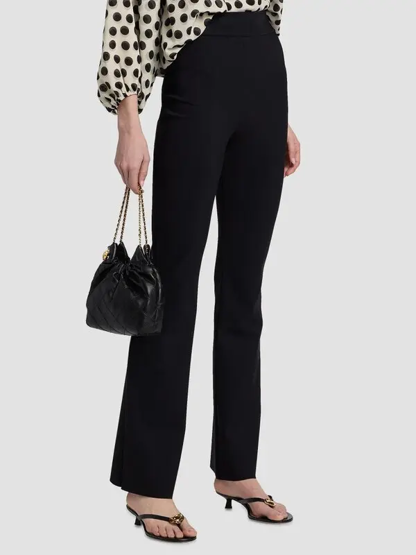 Chiara Boni La Petite Robe Venusette Wide-leg Pants - Black