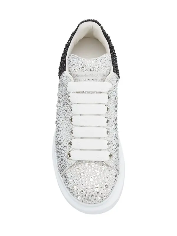 Alexander McQueen Crystal Overiszed Glitter Embellished Chunky Sneakers