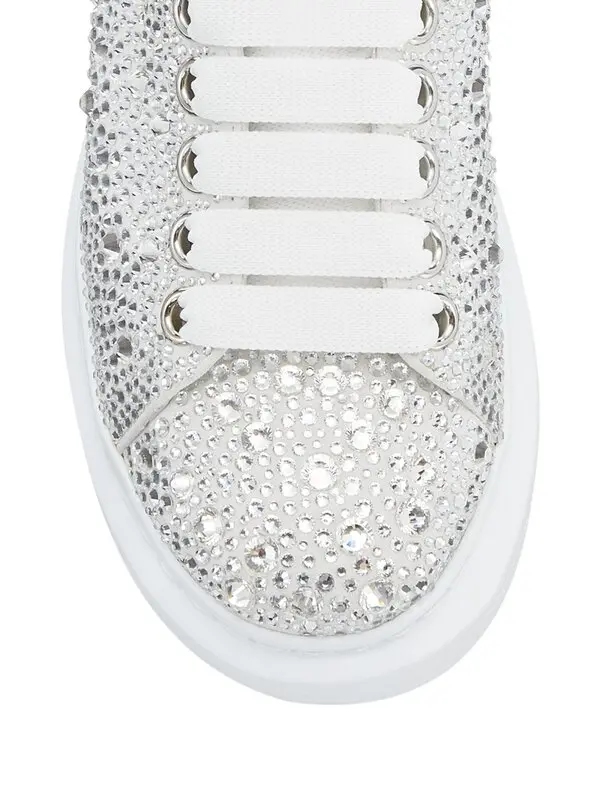 Alexander McQueen Crystal Overiszed Glitter Embellished Chunky Sneakers