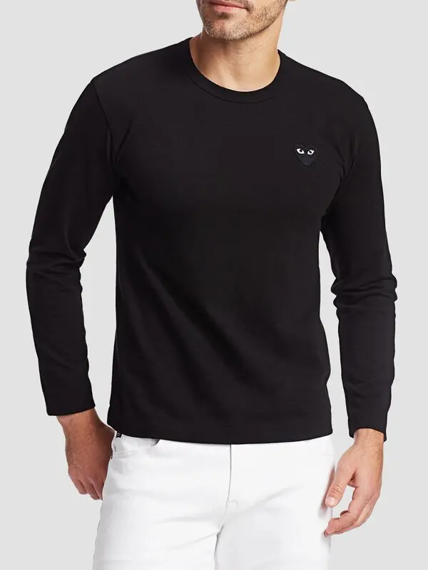 Play Comme Des Garcon Graphic Heart Long-sleeve Tee