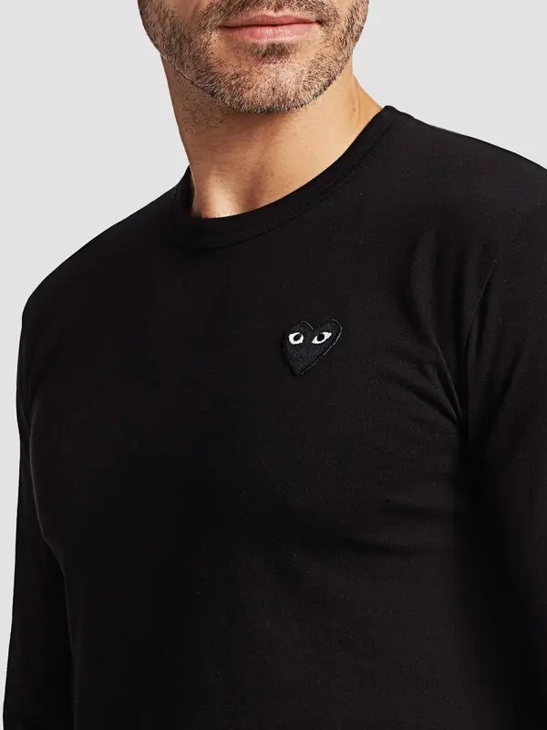 Play Comme Des Garcon Graphic Heart Long-sleeve Tee