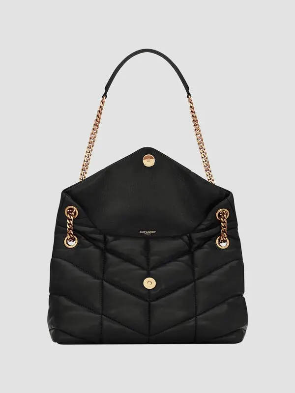 Saint Laurent Puffer Shoulder Bag - Noir