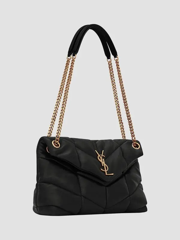 Saint Laurent Puffer Shoulder Bag - Noir