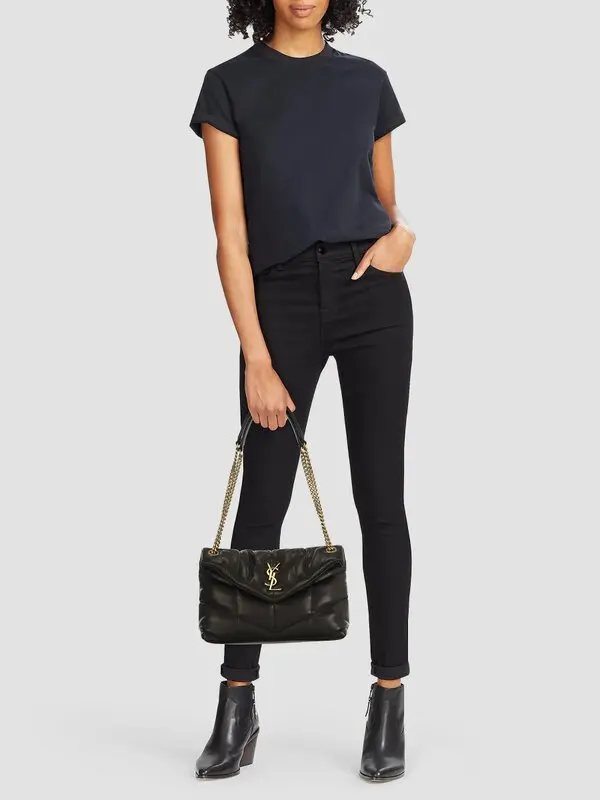 Saint Laurent Puffer Shoulder Bag - Noir