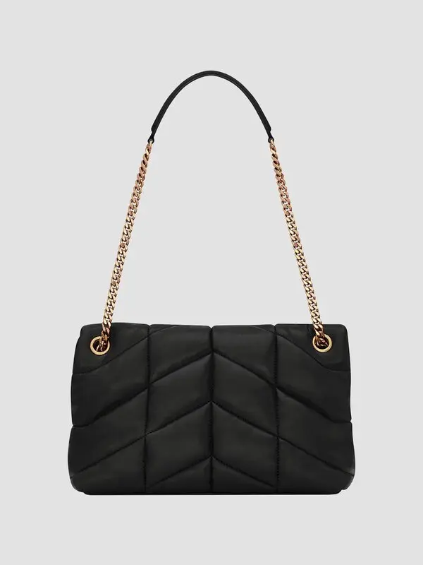 Saint Laurent Puffer Shoulder Bag - Noir